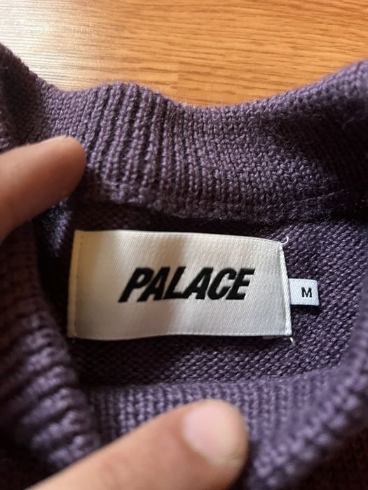 Palace Palace Star Knit Sweater Purple | Grailed