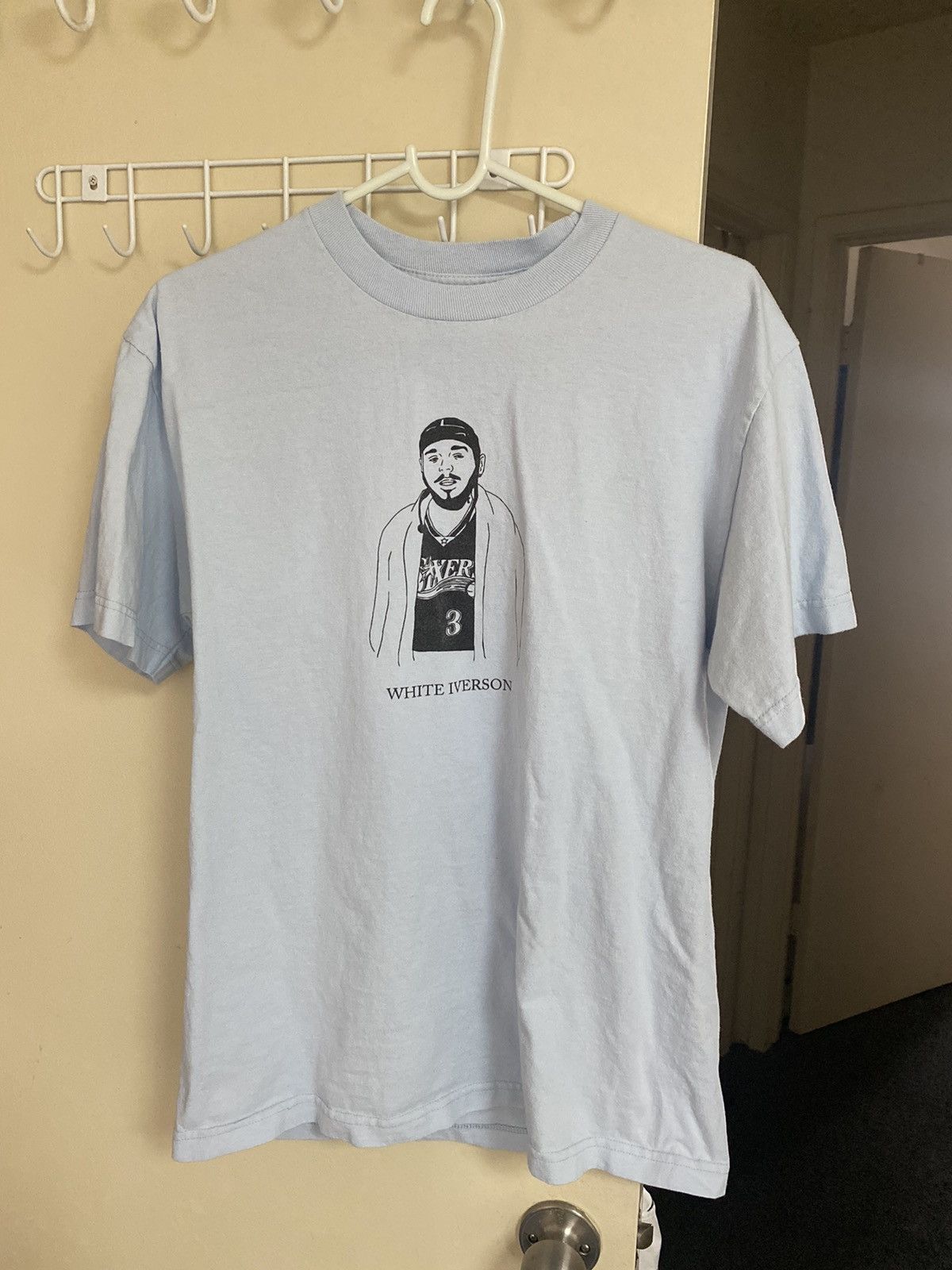 Superrradical Superrradical Post Malone “White Iverson” T-shirt | Grailed