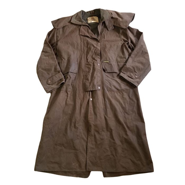 Vintage Driza Bone M Brown Riding Trench Coat Jacket Australia | Grailed