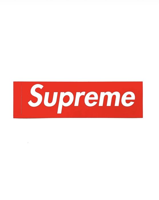 Supreme Red Supreme Box Logo Sticker | Grailed