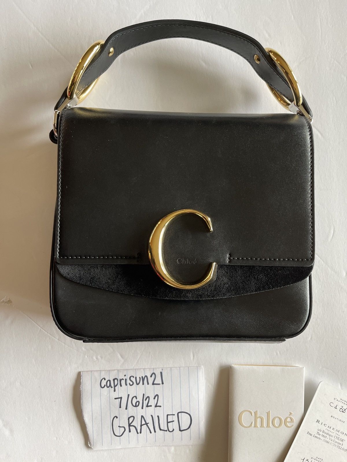 Chloe Black Chloe C Bag! | Grailed