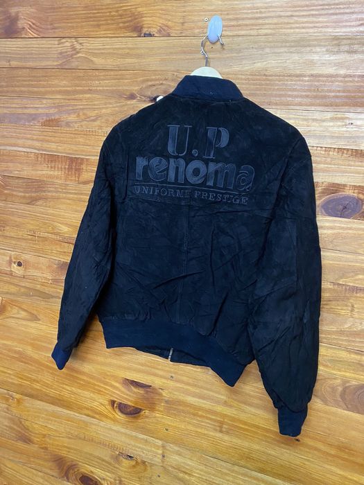 Renoma Embroidered Up Renoma Suede Bomber Jacket | Grailed