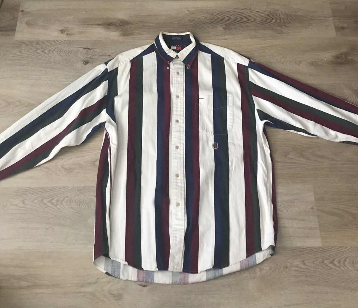 Tommy Hilfiger × Vintage Tommy striped button up | Grailed
