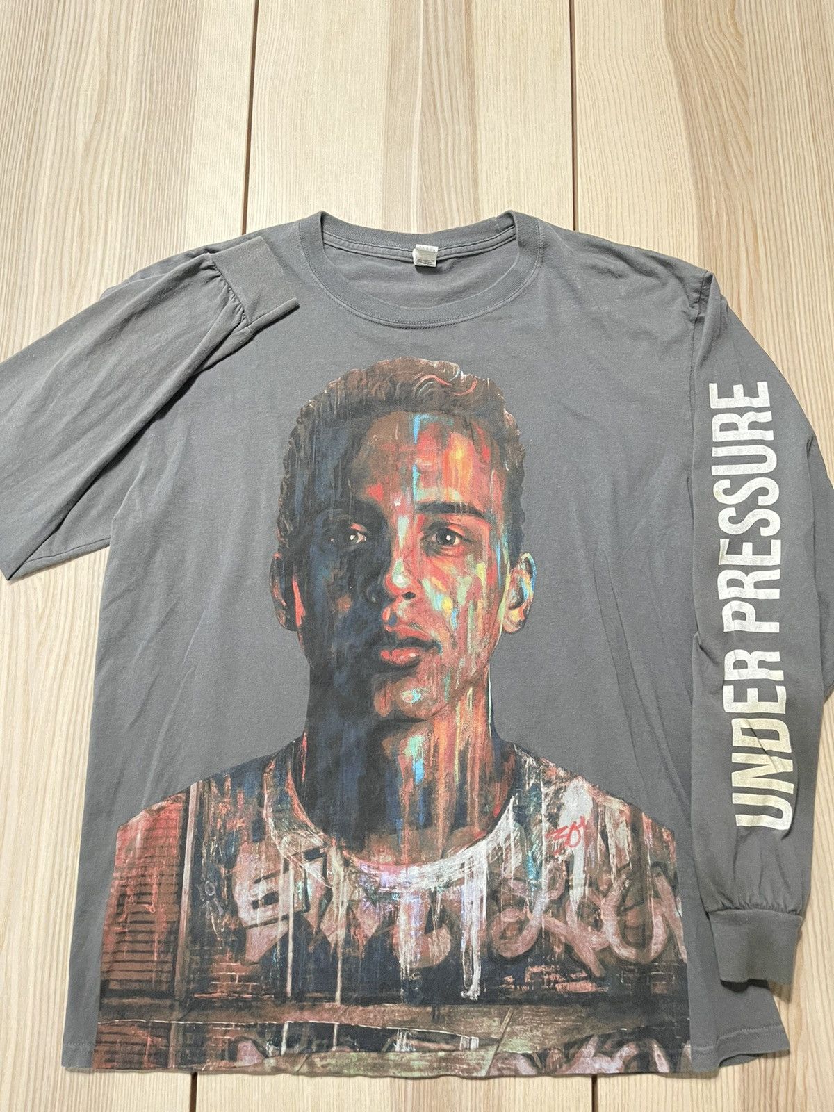 Anvil × Logic Logic Under Pressure Album Cover Art L/S Shirt | Grailed