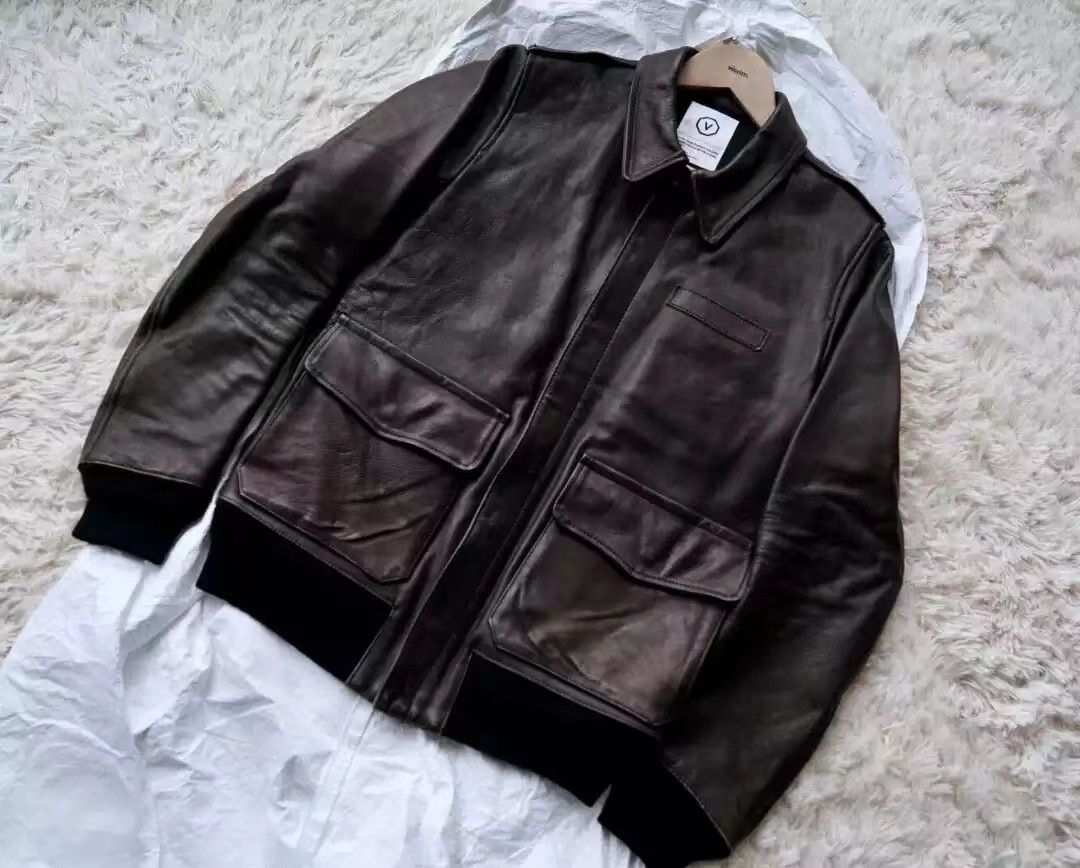 Visvim Visvim elmendorf leather jkt | Grailed