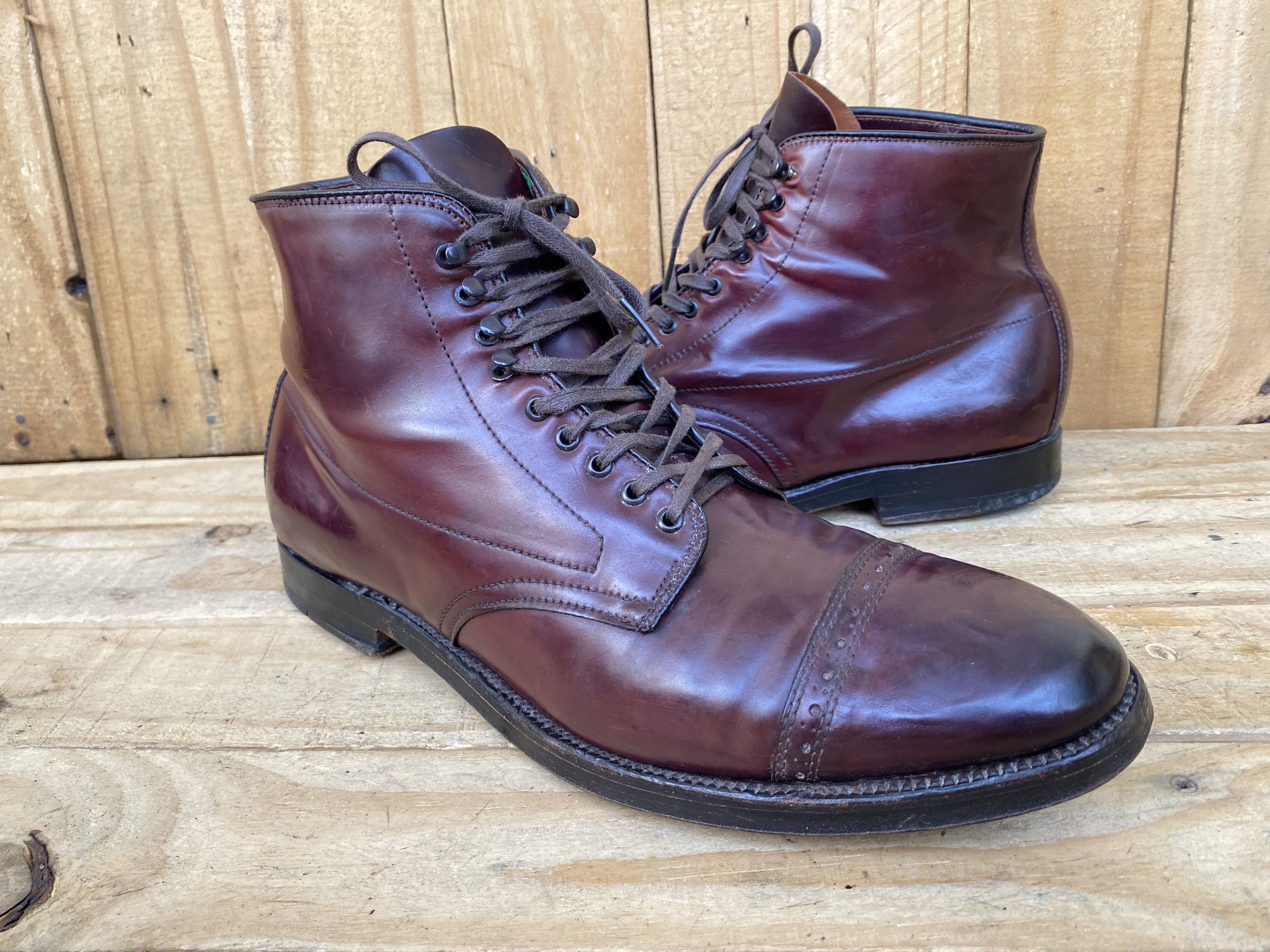 Alden Alden For J. Crew Shell Cordovan Boots Color 8 #39628H | Grailed