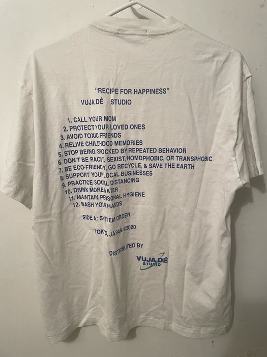 Vuja De Vuja de recipe for happiness tee | Grailed