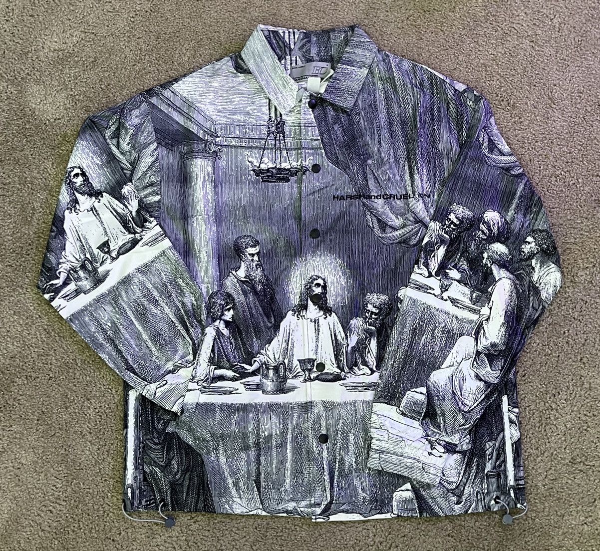 Japanese Brand Harsh and Cruel Last Supper Down Jacket | Grailed