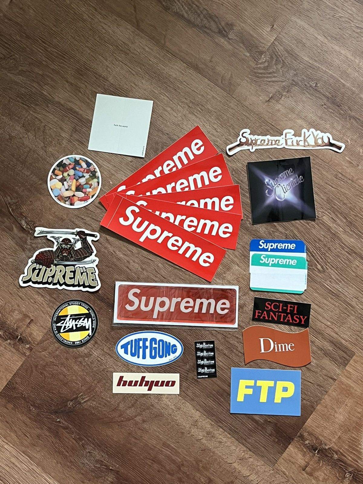 Dime × Stussy × Supreme Assorted Supreme + streetwear stickers | Grailed
