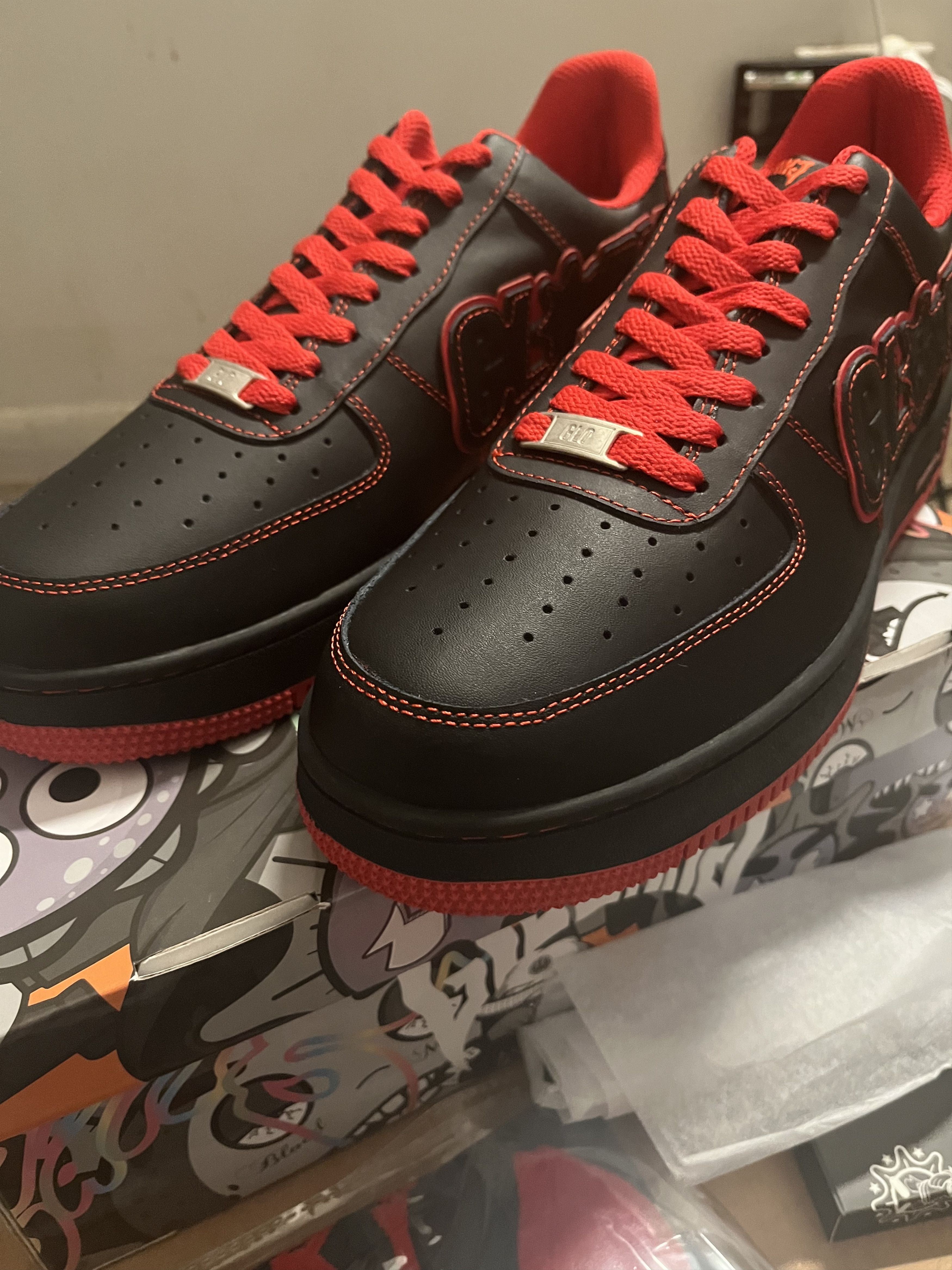 Glo Gang Black/Red Glo Gang Glory 1 Shoes ***DEADSTOCK*** | Grailed