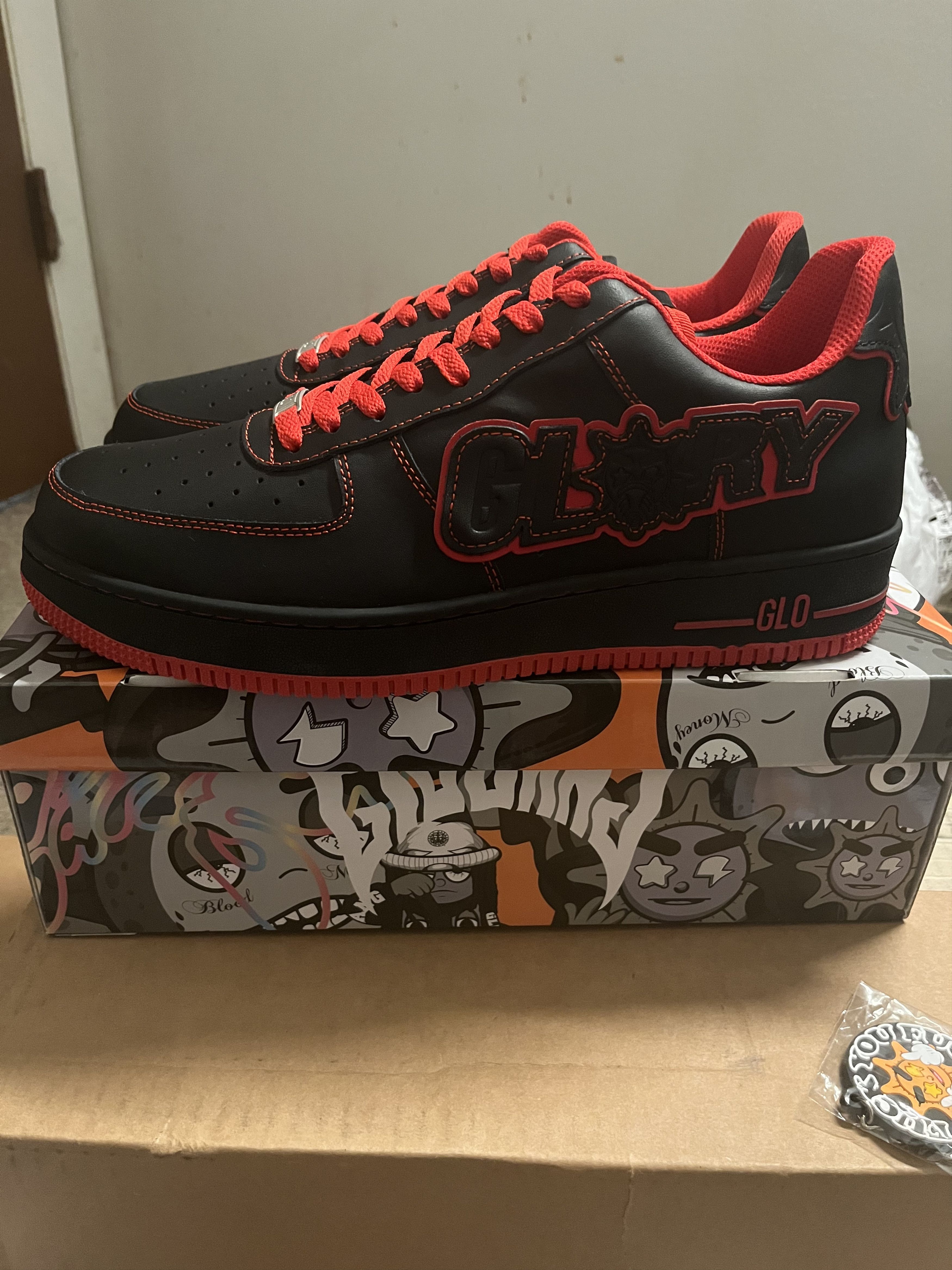 Glo Gang Black/Red Glo Gang Glory 1 Shoes ***DEADSTOCK*** | Grailed