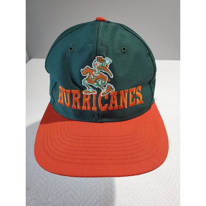 Collegiate Vintage Miami Hurricanes Snapback Hat Collegiate Embroidered ...