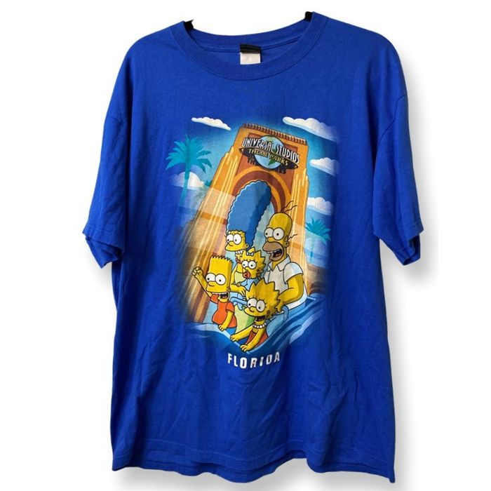 Universal Studios Universal Studios Simpsons Rollercoaster T Shirt XL ...