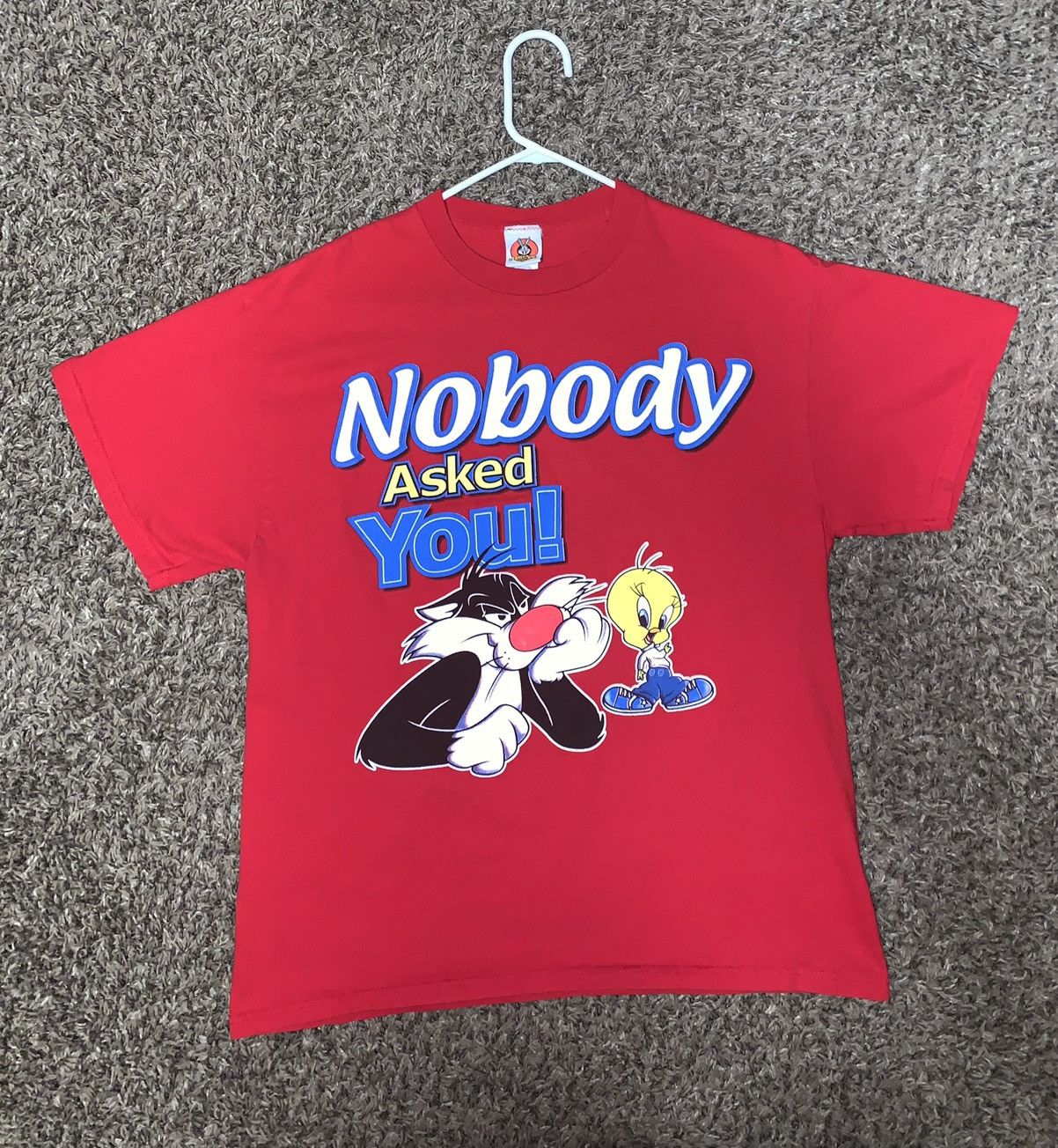 Movie × Vintage × Warner Bros Looney Tunes 2001 Nobody Asked You T ...