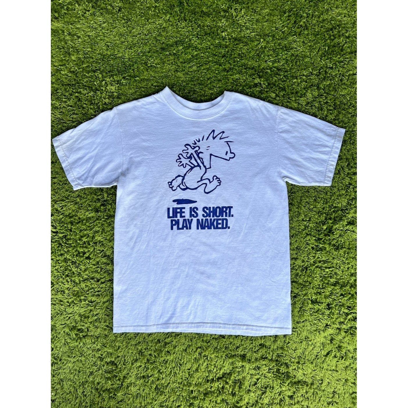 Anvil × Comics × Vintage VTG Calvin and Hobbes Comic Life is Short Play ...