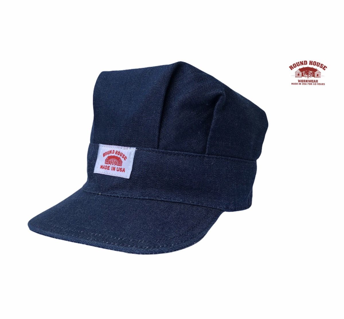 Streetwear Round House Train Conductor Denim Engineer Hat Made In USA ...