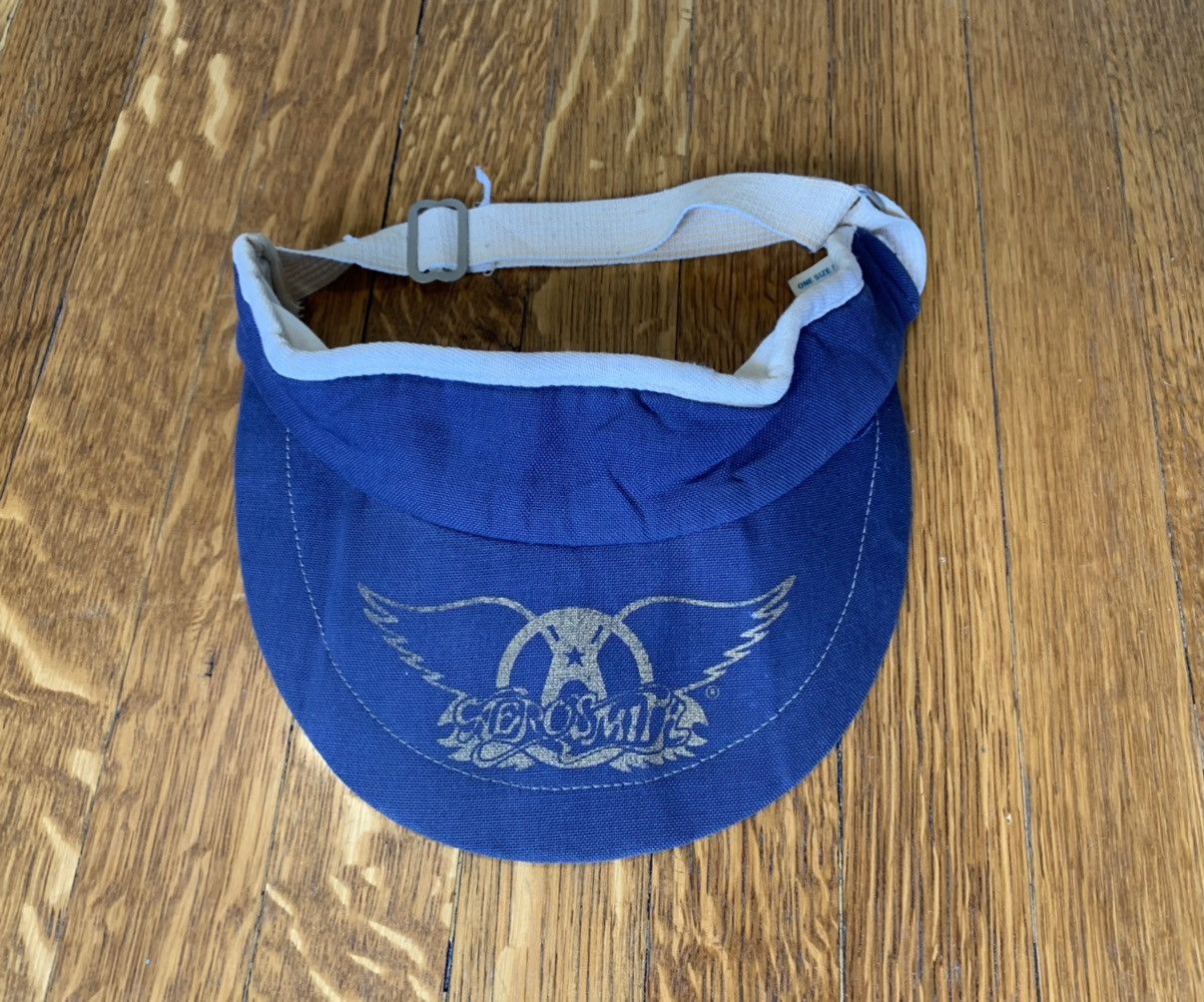 Vintage Vintage Aerosmith Champion Visor Cap 70s 80s 90s Rock Band ...