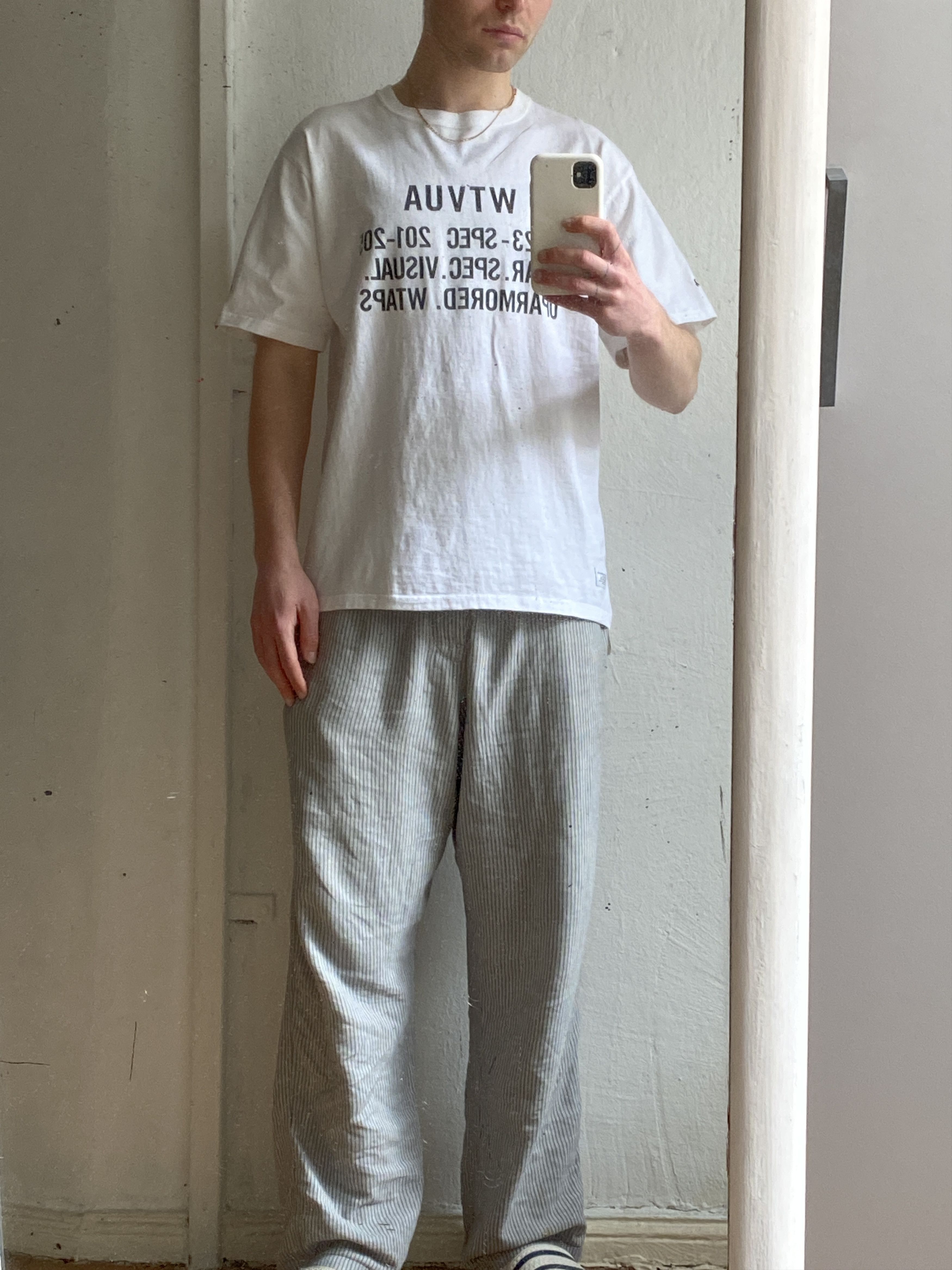 Wtaps Wtaps Japan White Cotton Print WTVUA Logo Tee | Grailed