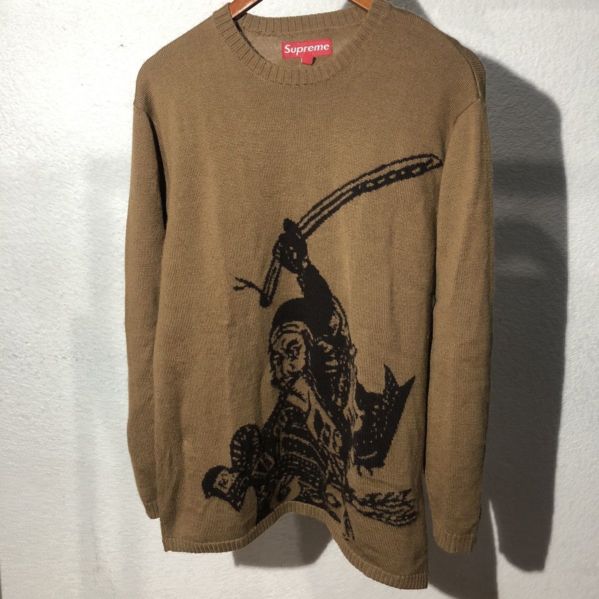 Streetwear × Supreme SAMURAI SUPREME SWEATER WOOL 2003 | Grailed