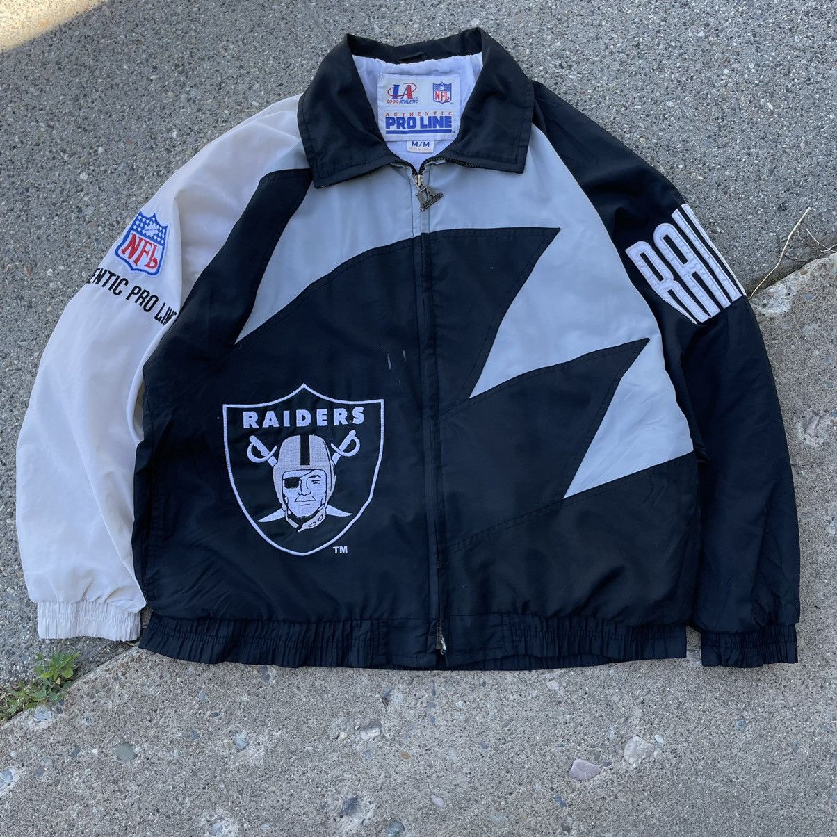 Vintage Vintage 90’s Los Angeles/Oakland Raiders Shark tooth Jacket ...