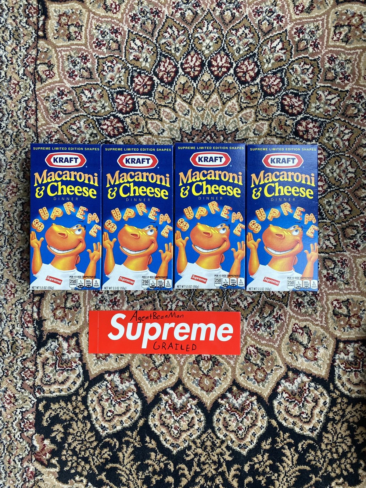 Supreme (x4) Supreme x Kraft Mac and Cheese | Grailed