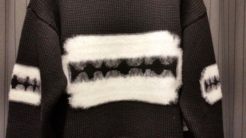 Saint Laurent Paris AW12 razor blade sweater | Grailed