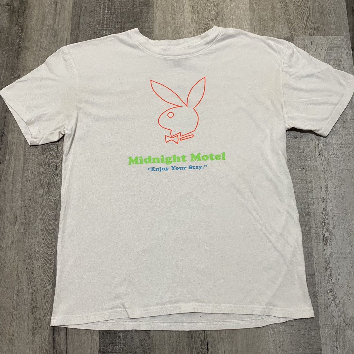 Pacsun × Playboy PLAYBOY Midnight Motel Pac Sun White Neon Graphic T ...