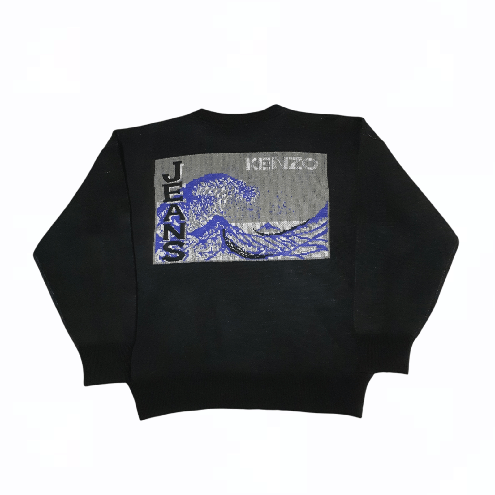 Vintage KENZO Sweater The Great Wave Off Kanagawa Hokusai Tops