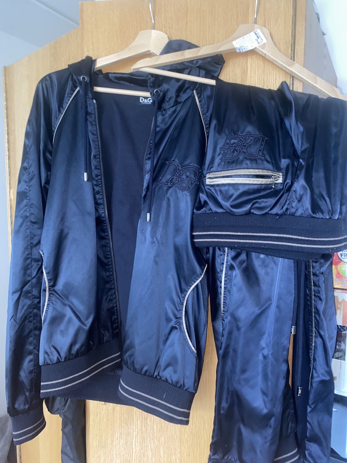 Dolce & Gabbana Dolce&Gabbana Vintage Rare Black & Gold D&G Tracksuit ...