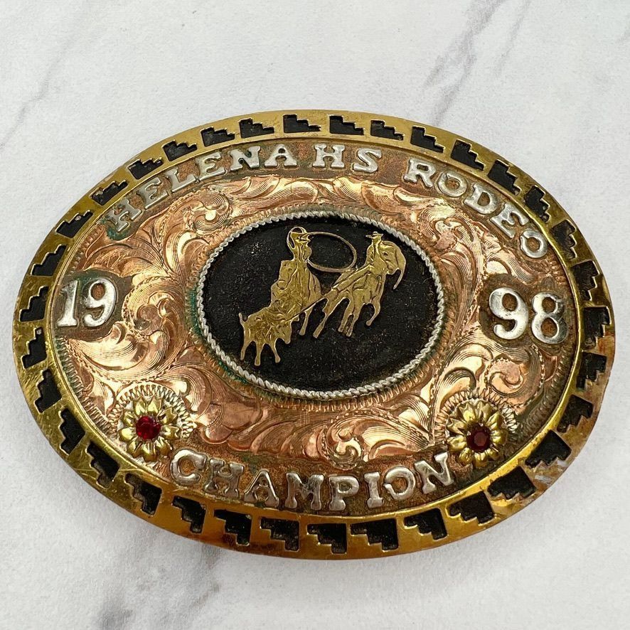 Vintage Frontier 1998 Helena Montana Rodeo Champion Belt Buckle | Grailed
