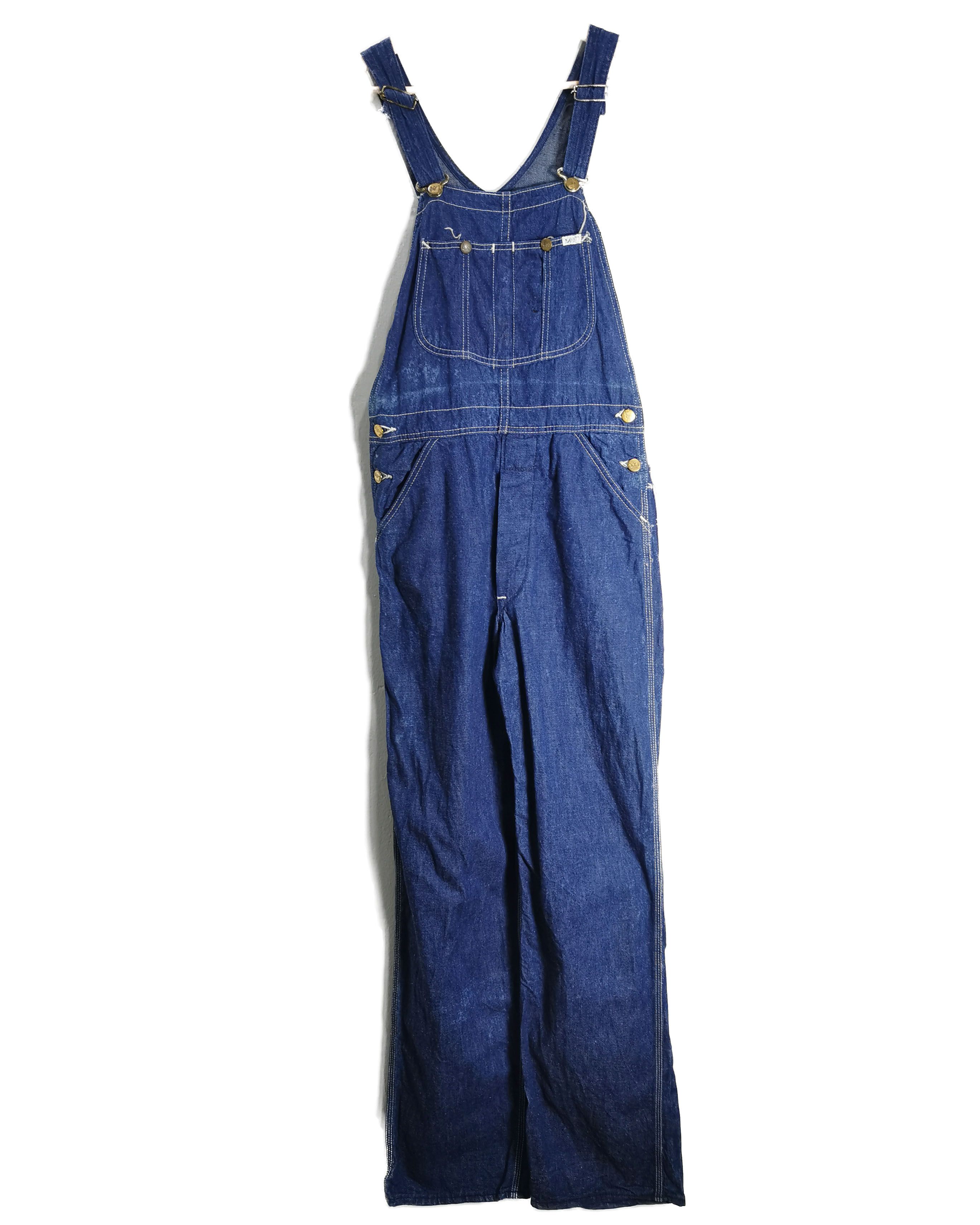 Lee × Made In Usa × Vintage Vintage 70's Lee Bib Denim Overalls Workers ...