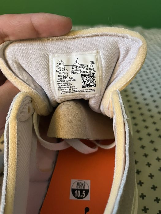 Jordan Brand Nike Air Jordan 1 Low Inside Out Cream White Light Grey ...