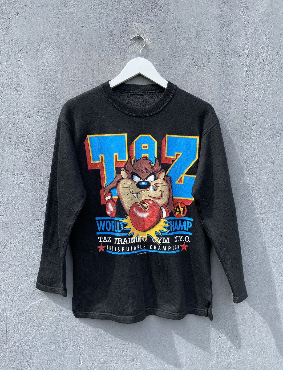 Band Tees × Vintage × Warner Bros Vintage 1993 Space Jam TAZ Boxing ...