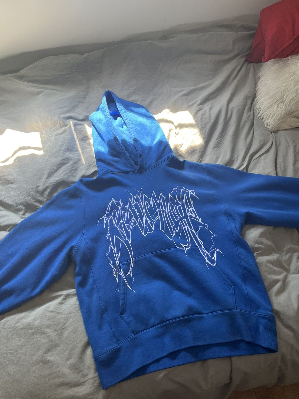 Revenge Revenge Blue Lightning Hoodie | Grailed