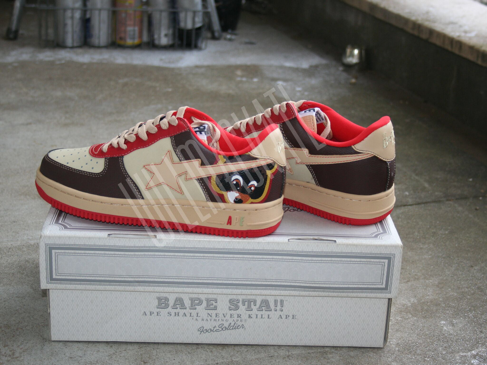 Bape × Kanye West Dropout Bear Bapesta | Grailed