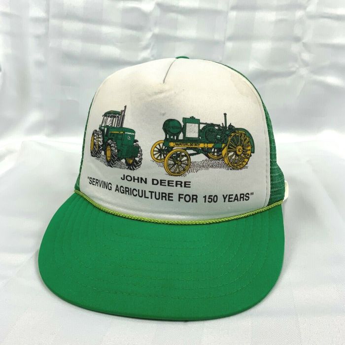 John Deere John Deere Tractors 150 Years Vintage Snapback Hat Cap ...