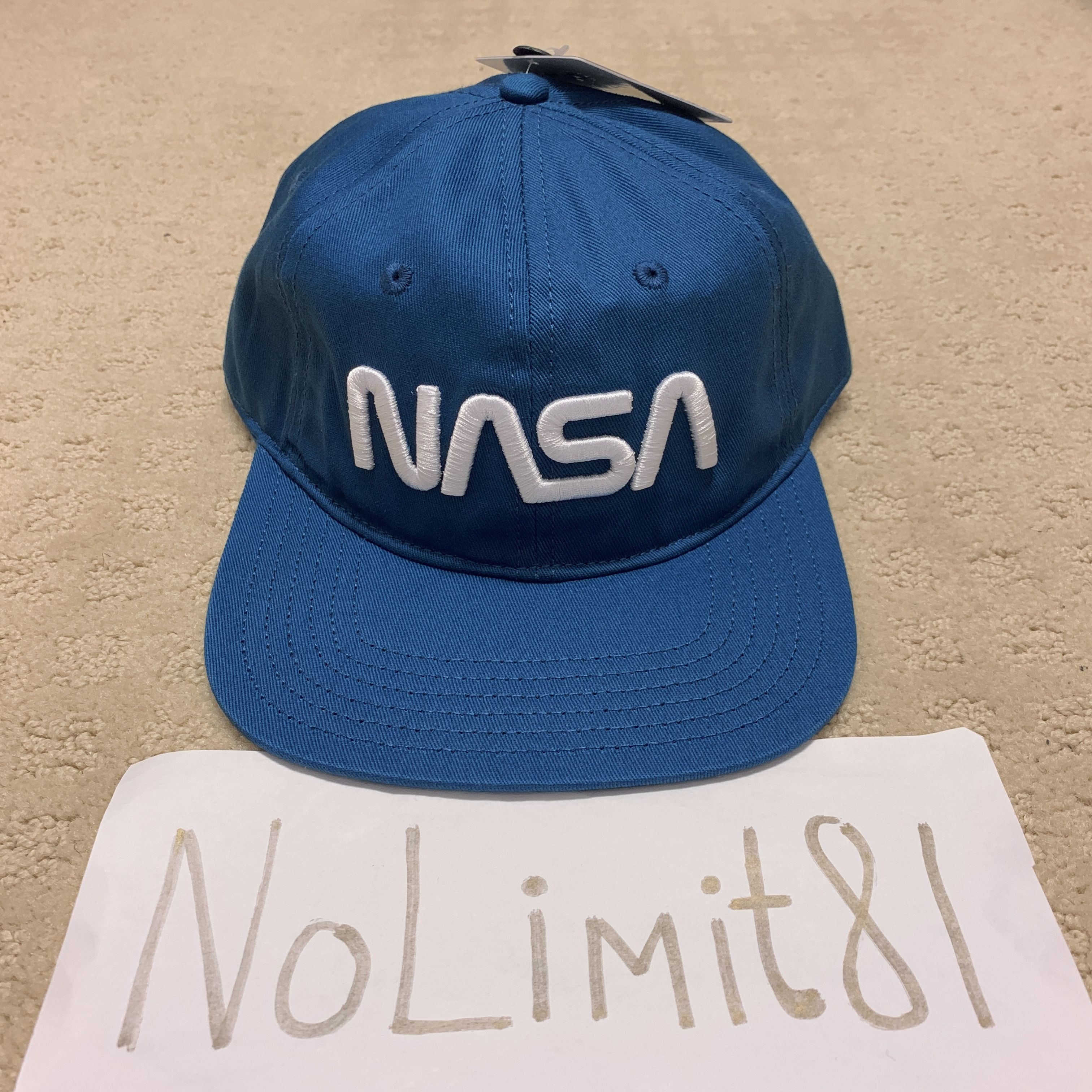 Hype × Mad Engine × Streetwear New NASA Worm Logo Insignia Snapback ...