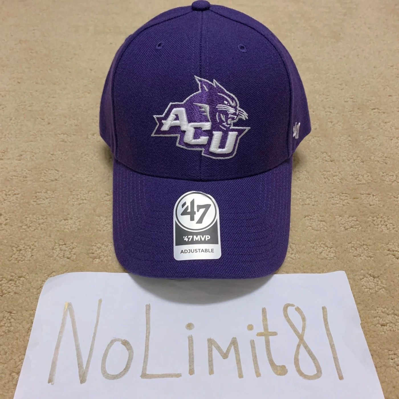 47 Brand × NCAA New ACU Abilene Christian University Adjustable Cap Hat ...