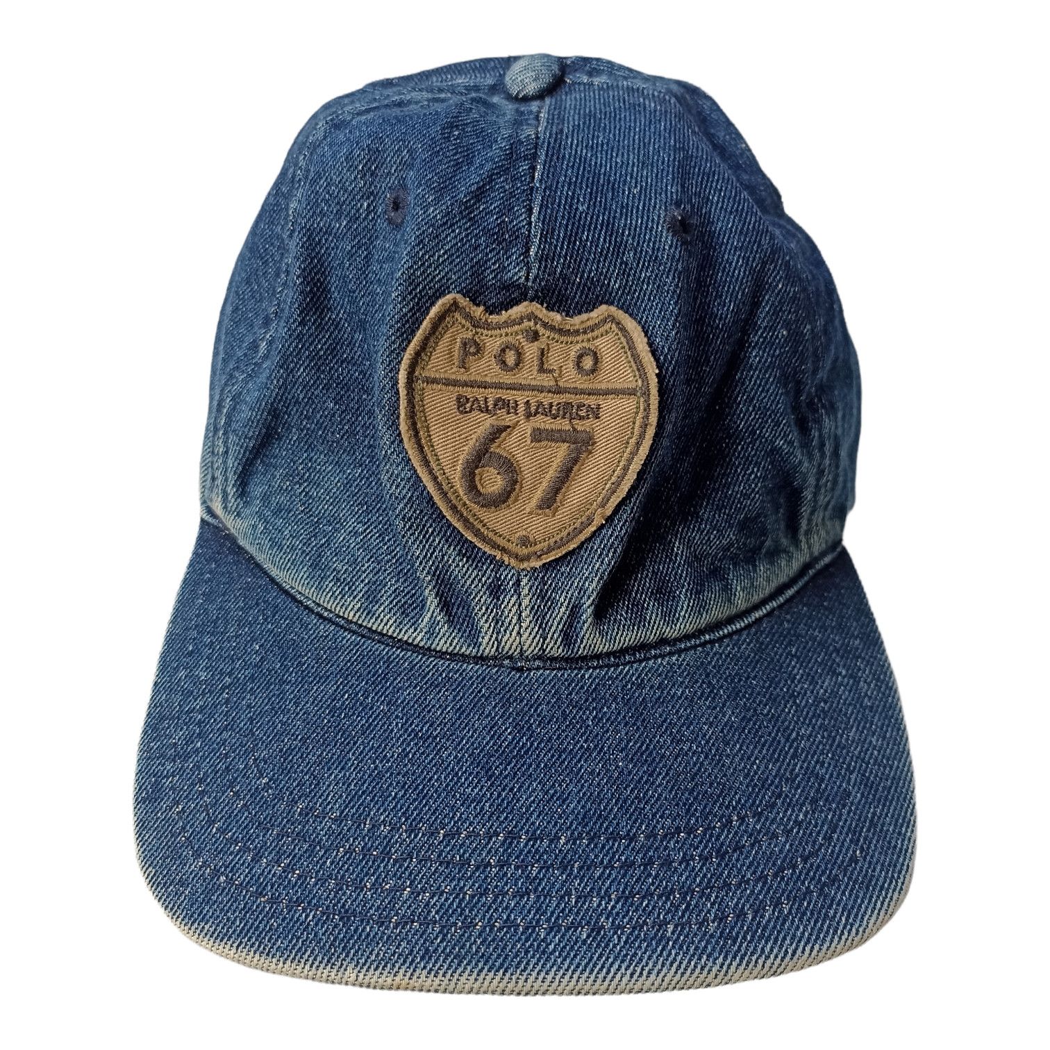 Polo Ralph Lauren Vintage 90s Polo Ralph Lauren 67 Denim Cap | Grailed