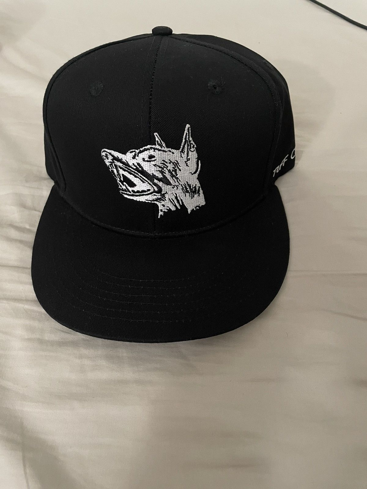 Tuff Crowd Tuff Crowd Doberman Hat Black White Snapback KTHLA | Grailed