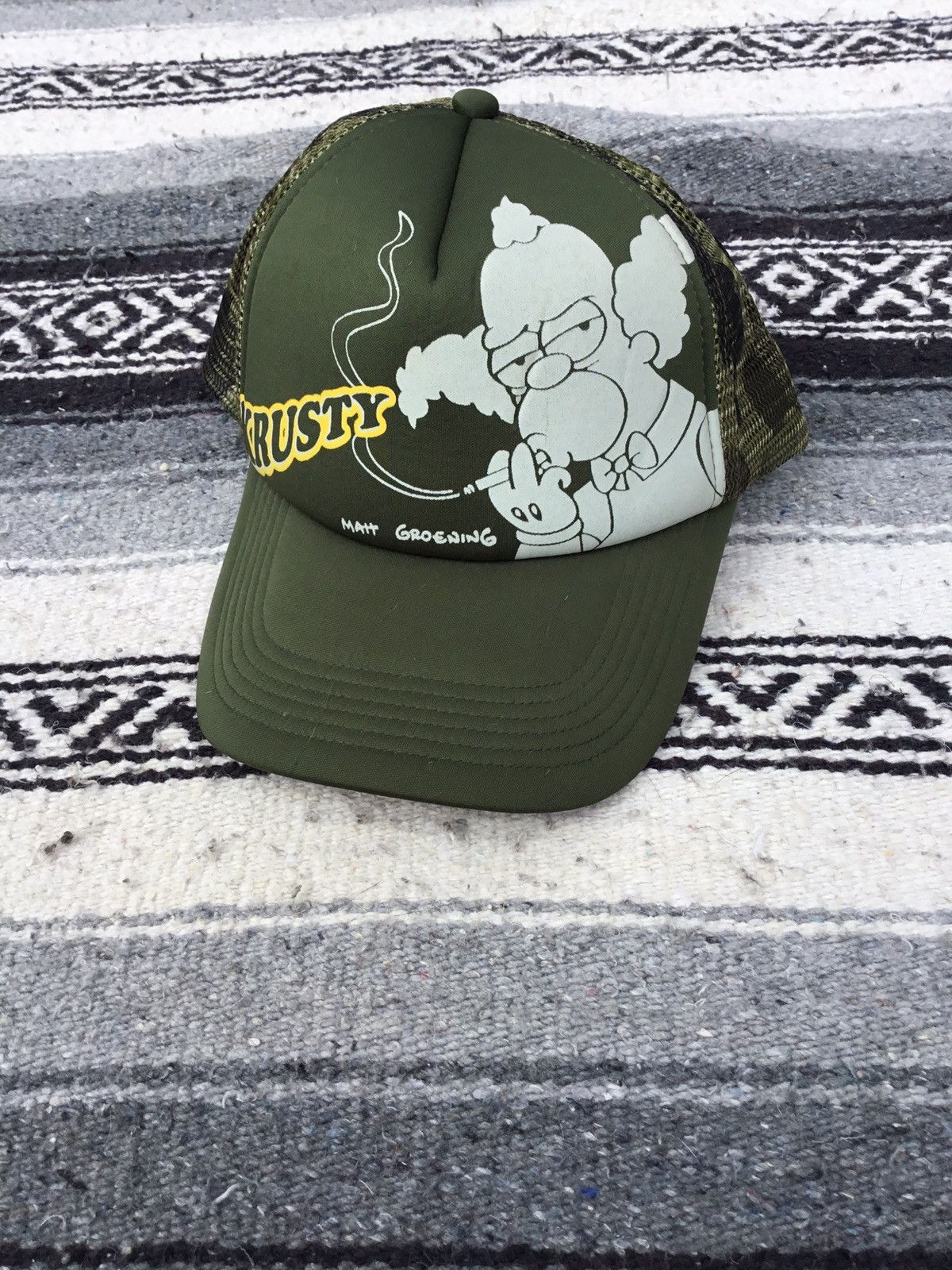 The Simpsons × Vintage Krusty the clown simpsons foam hat | Grailed
