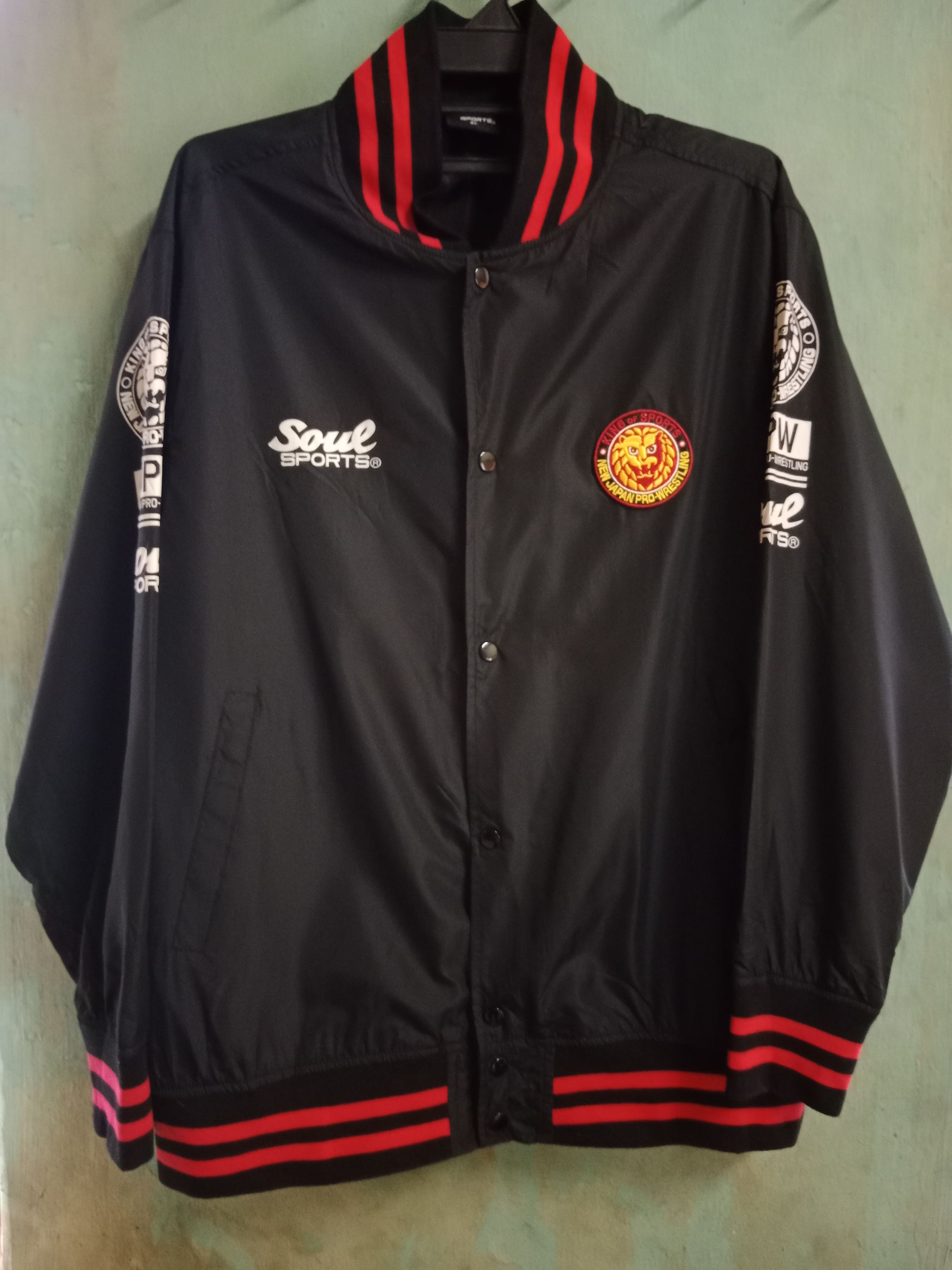 Japanese Brand Soul Sports X NJPW New Japan Pro Wrestling Jacket ...