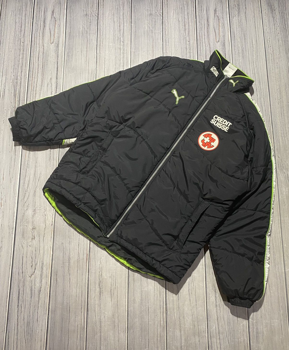 Puma Vintage Puma Suisse Puffer Jacket 90s Football Soccer | Grailed