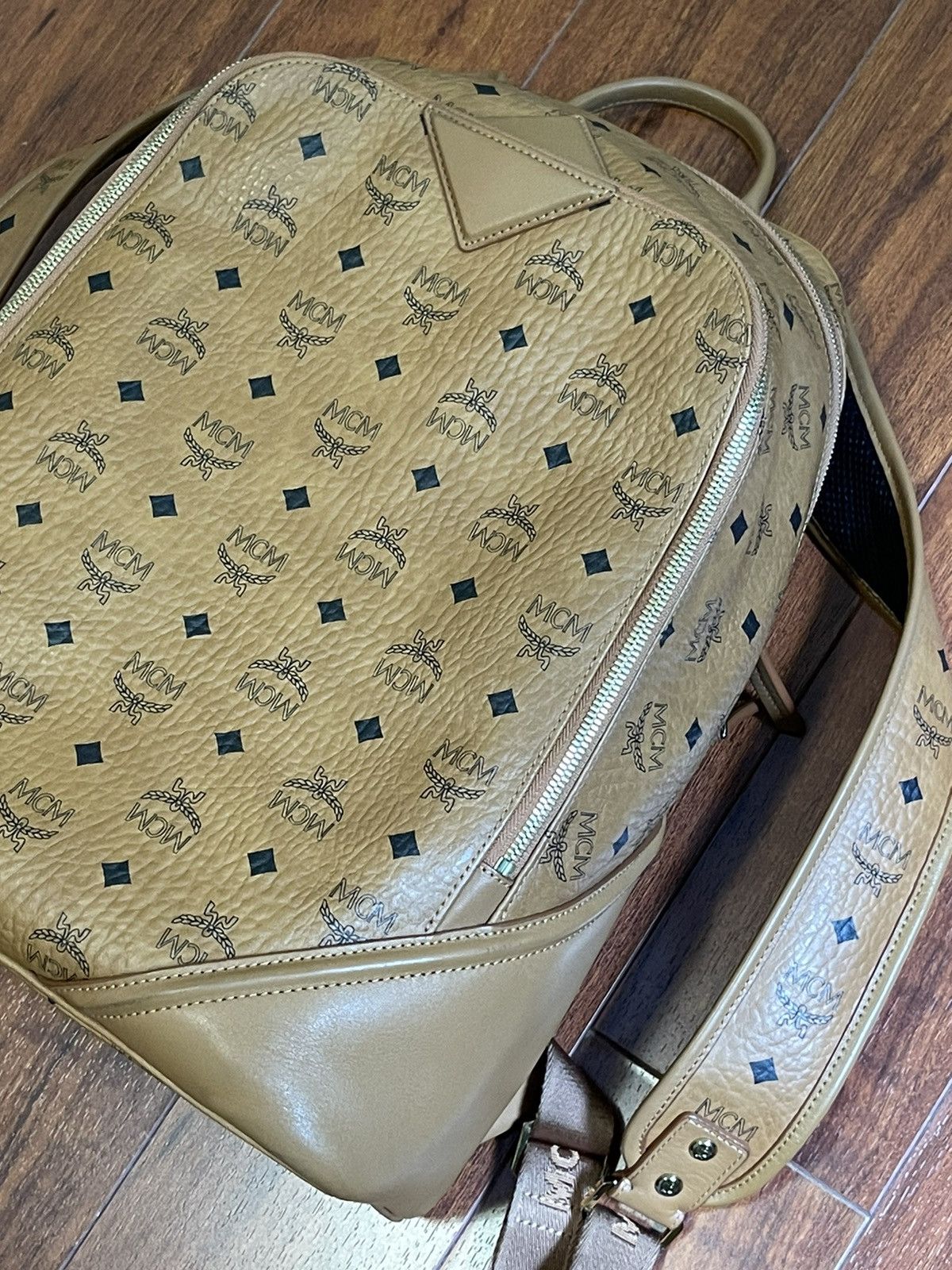 MCM MCM Duke Backpack in Visetos Cognac | Grailed