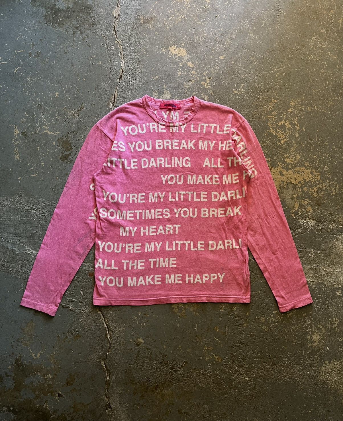 Comme des Garcons × Junya Watanabe SS02 Poem “Darling” Long Sleeve ...