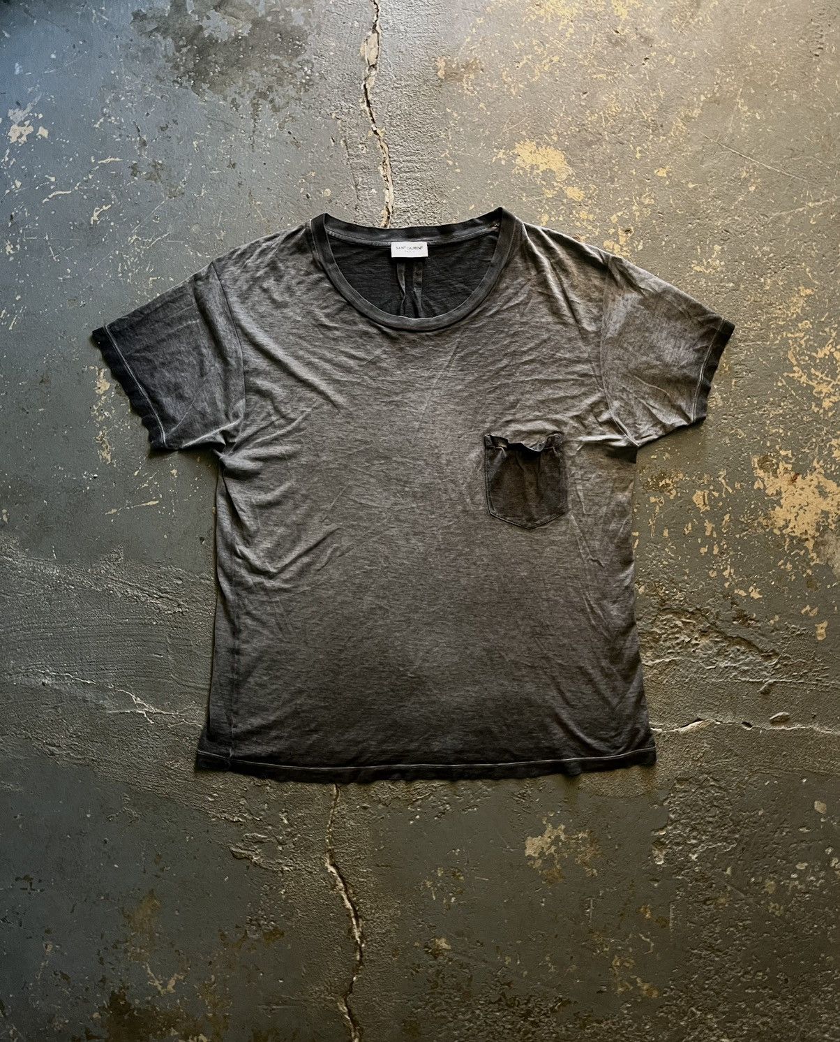 Saint Laurent Paris AW14 Sun Faded ‘Vintage’ Tee | Grailed