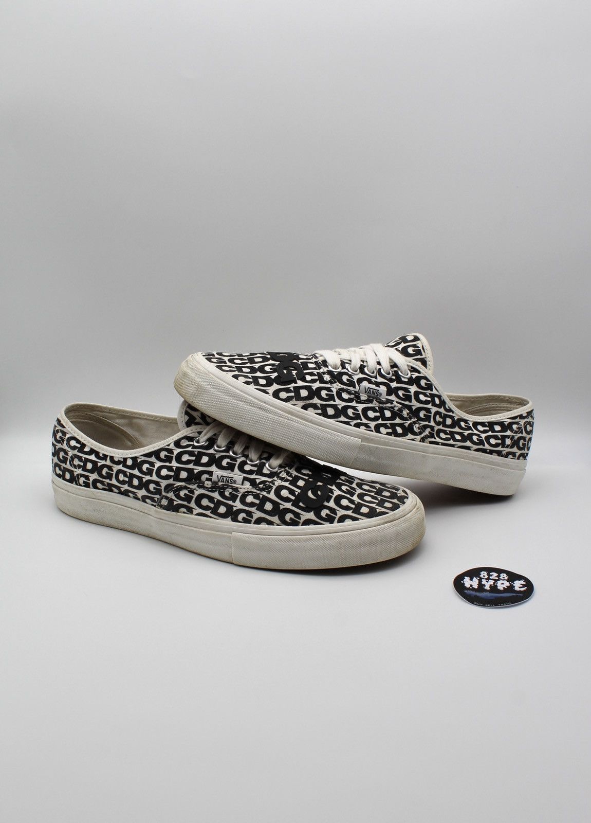 Vans Authentic CDG White Heel Tab | Grailed