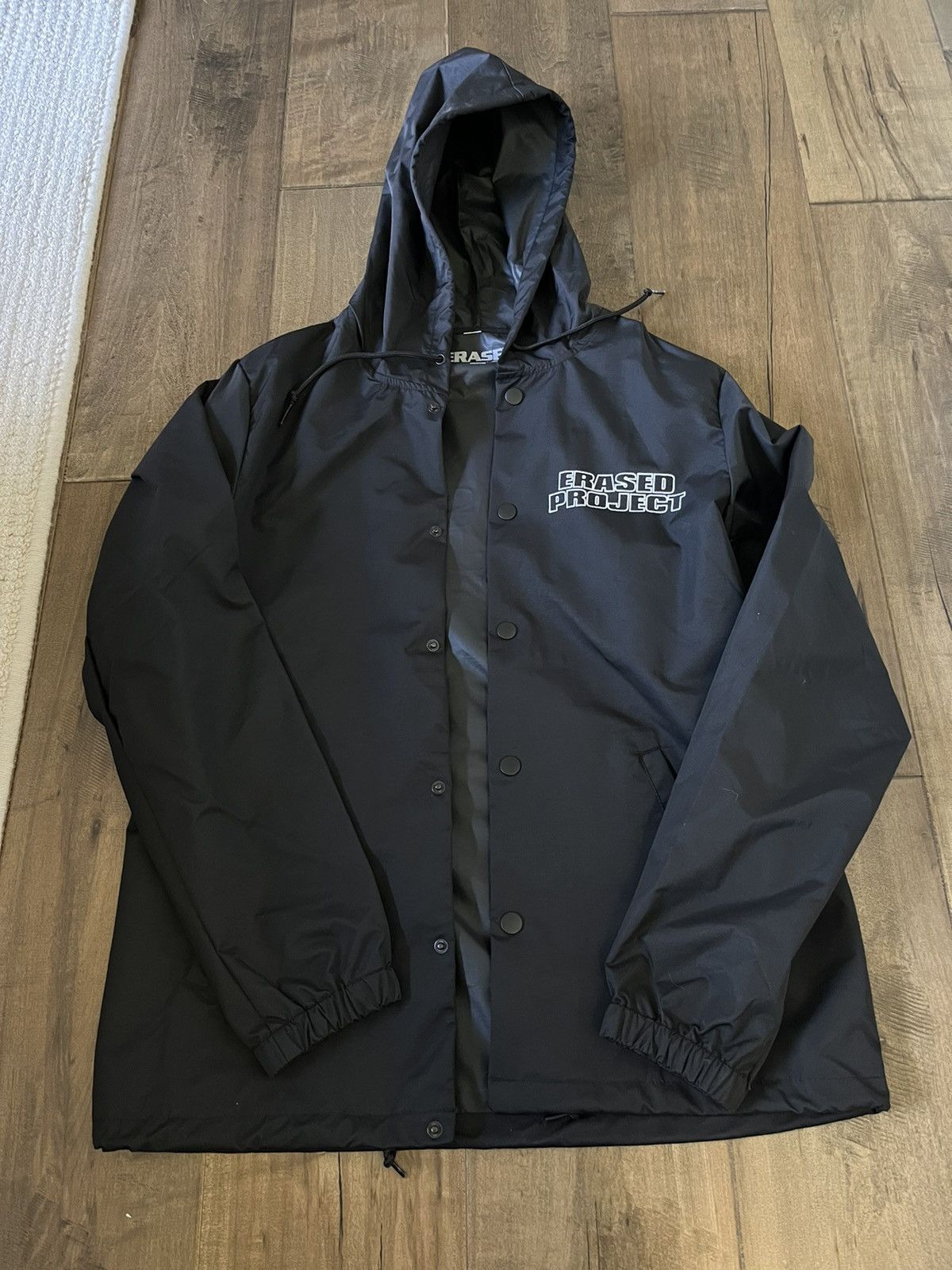 Erased Project Erased Project Black Raincoat | Grailed
