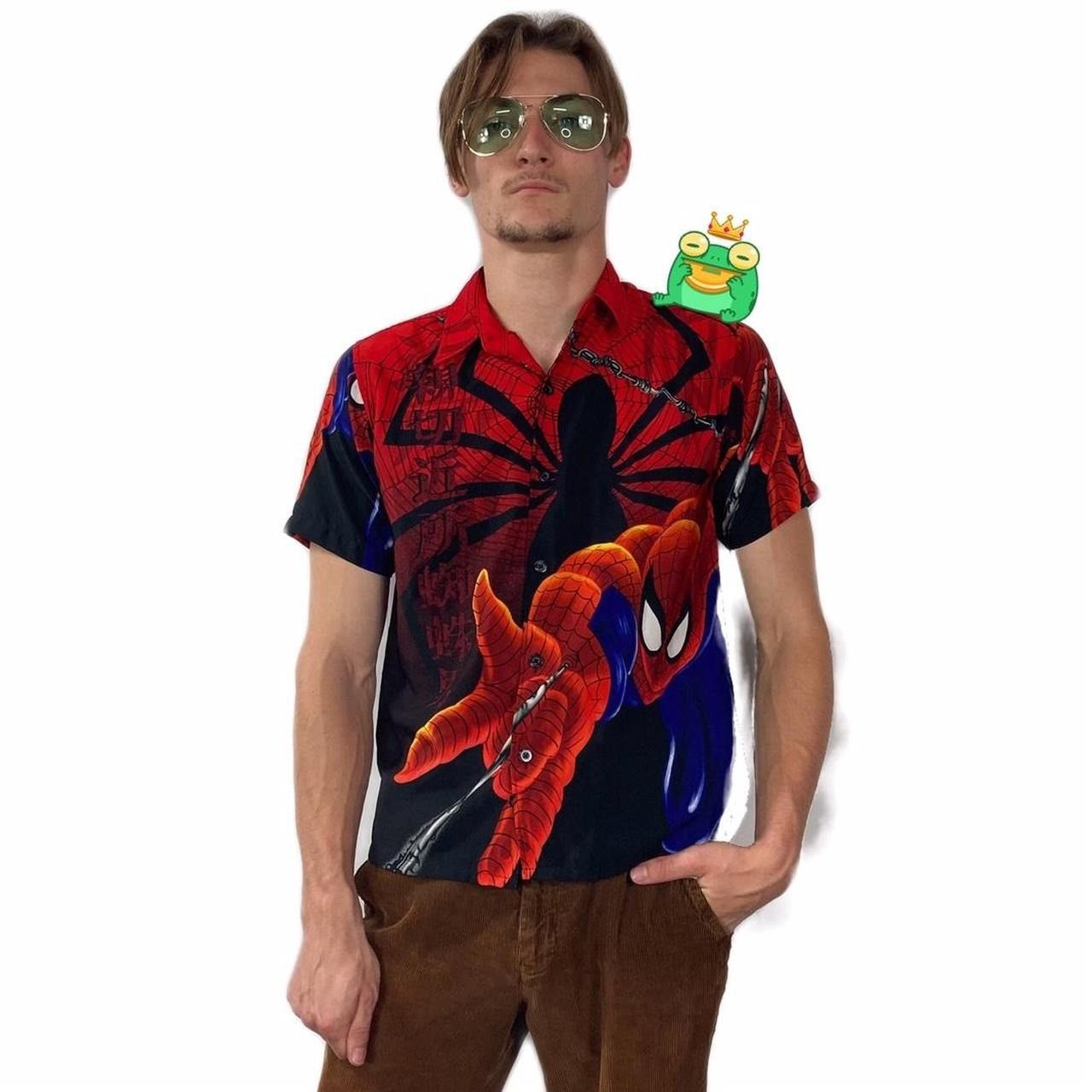 Marvel Comics Spider Man Button Up | Grailed