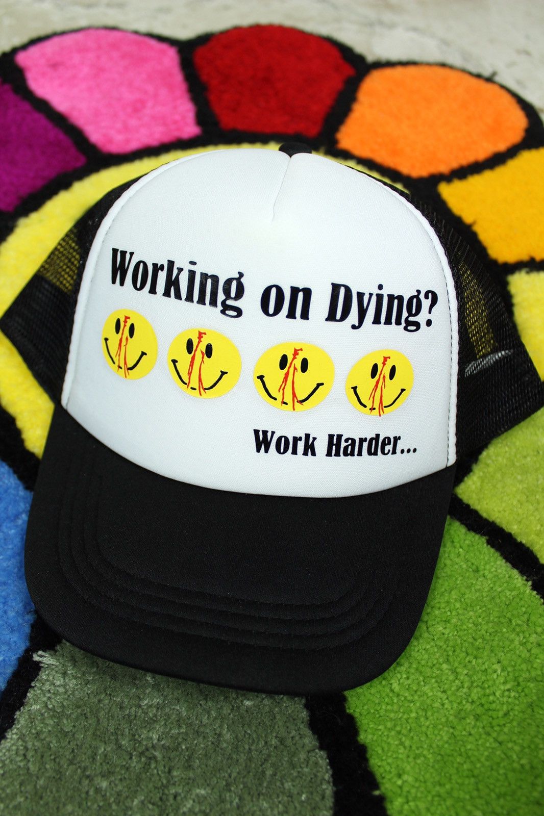 Vintage Working On Dying Trucker hat | Grailed